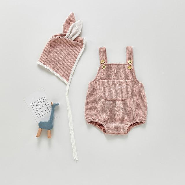 Bunny Bonnet Overall Set - Shop Online at Belle Baby | Belle Baby