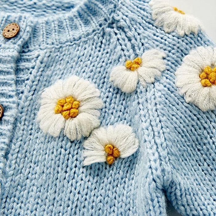 Daisy Embroidery Cardigan - Shop Online at Belle Baby | Belle Baby