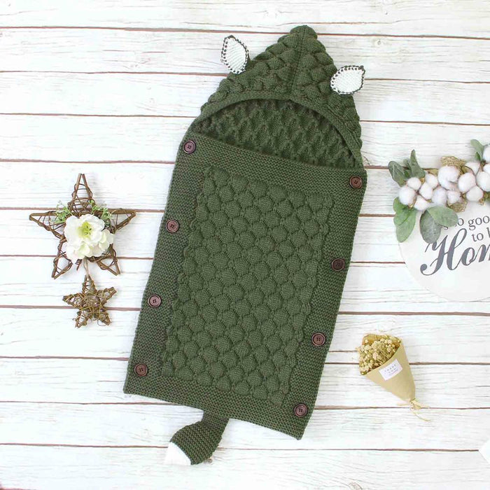 Knitted Fox Baby Pram Blanket - Shop Online at Belle Baby | Belle Baby