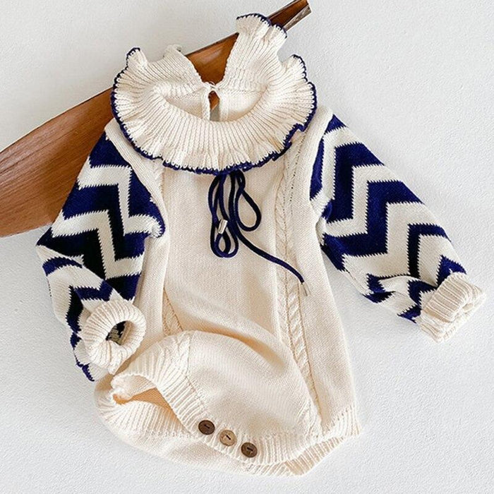 Knitted Funky Long Sleeve Romper - Shop Online at Belle Baby | Belle Baby